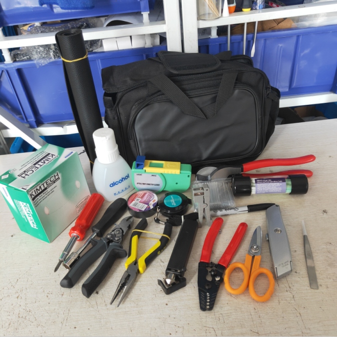 HW - 306B Fiber Optic Tool Kit Stripper Kevlar Scissor Cable Tripper ...