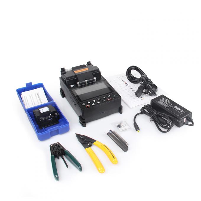 FTTH Handheld Fusion Splicer 4.3 Inch Digital LCD Screen 8 Sec Splicing ...