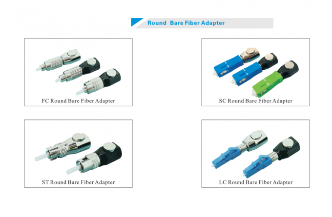 Metal FC Bare Fiber Adapter with Easy Installation