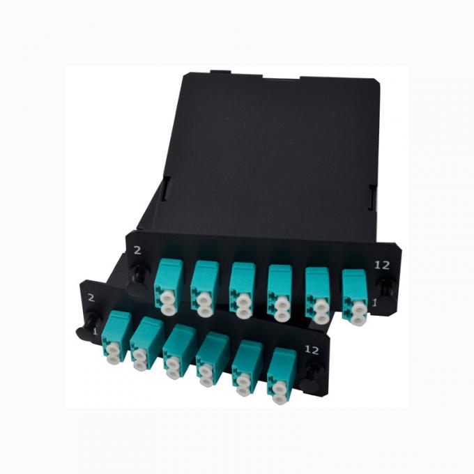 Single Mode FHD MPO Cassette Module MPO-24 to 12x LC Duplex , Type A ...