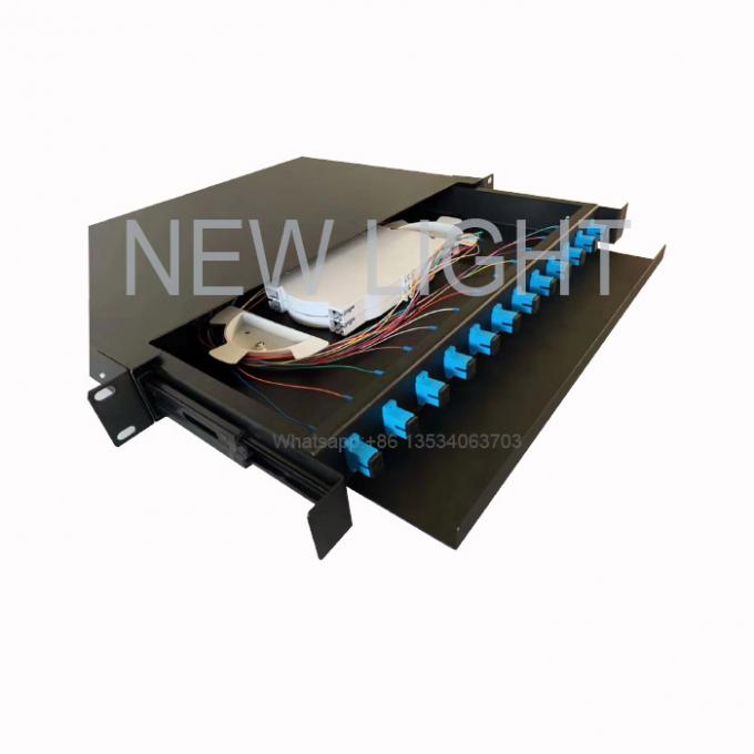Industrial Breakout Fiber Optic Patch Panel 3U 144 Fiber 9 /125 Single Mode