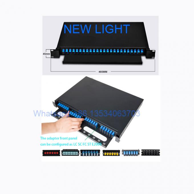 1U / 2U / 3U / 4U LGX Fiber Panels / High Density Patch Panel To Patch ...
