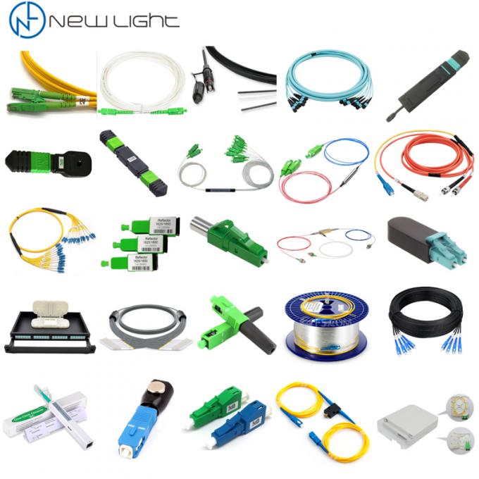 ST SC LC Indoor Simplex Armored 3.0mm Fiber Optic Patch Cord Types