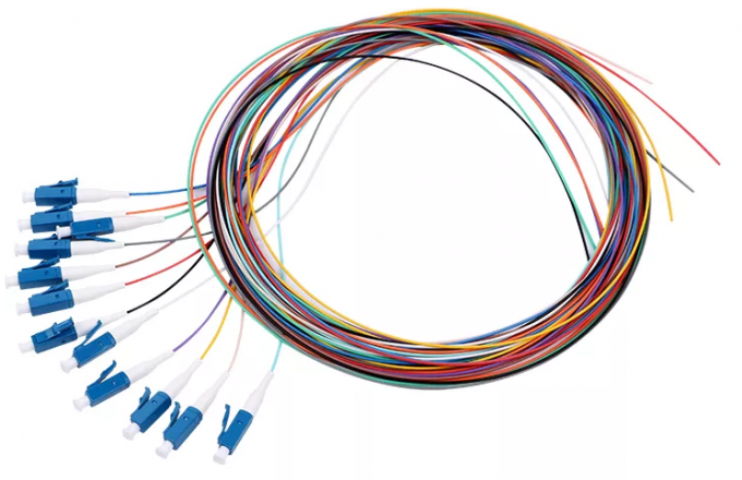 LSZH 12 Color FC UPC / APC 1M Fiber Optic Patch Cord Color Code