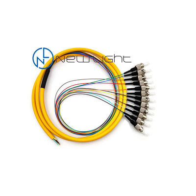 LSZH 12 Color FC UPC / APC 1M Fiber Optic Patch Cord Color Code