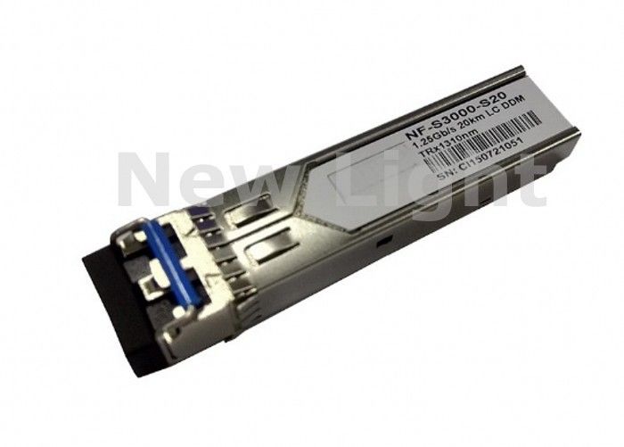 1.25G Dual SFP Fiber Transceiver , SM 20KM DDM SFP LC Transceiver CE ...