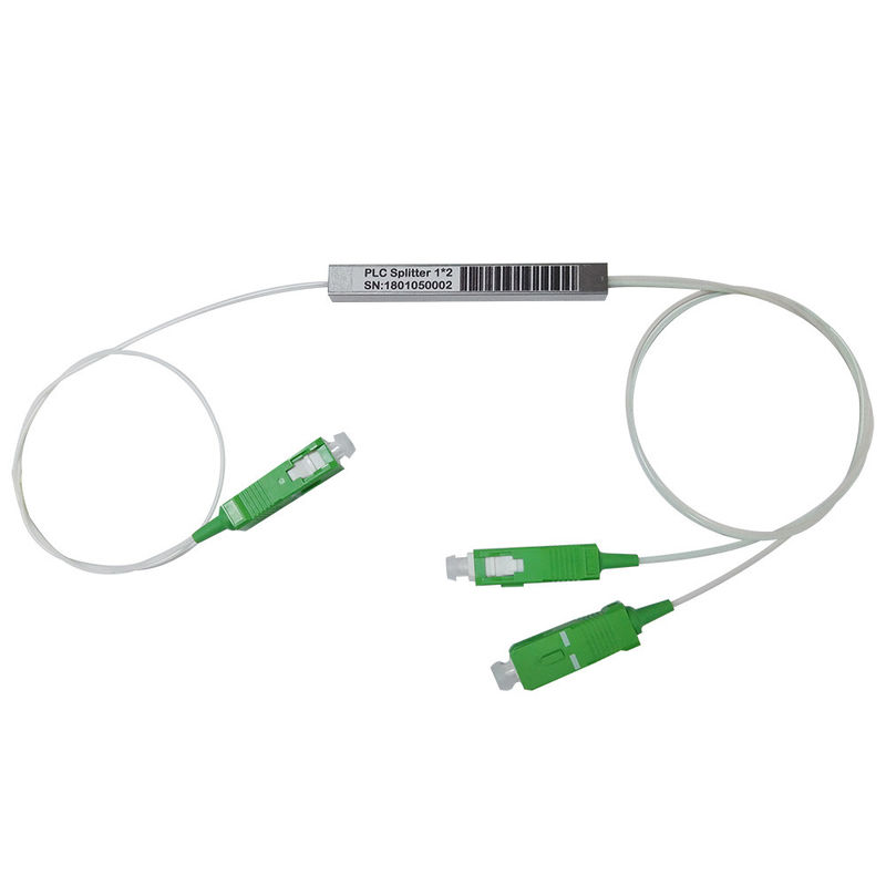 Micro Type Plc Fiber Optic Splitter SC APC FTTH SC APC Connector Single ...