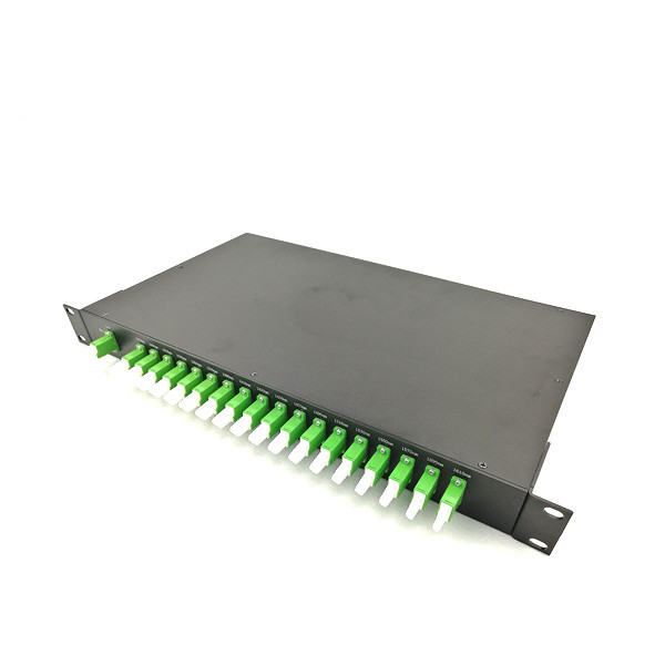 19'' Rack Mount Type Fiber Optic Termination Box 18 Channels CWDM Mux ...