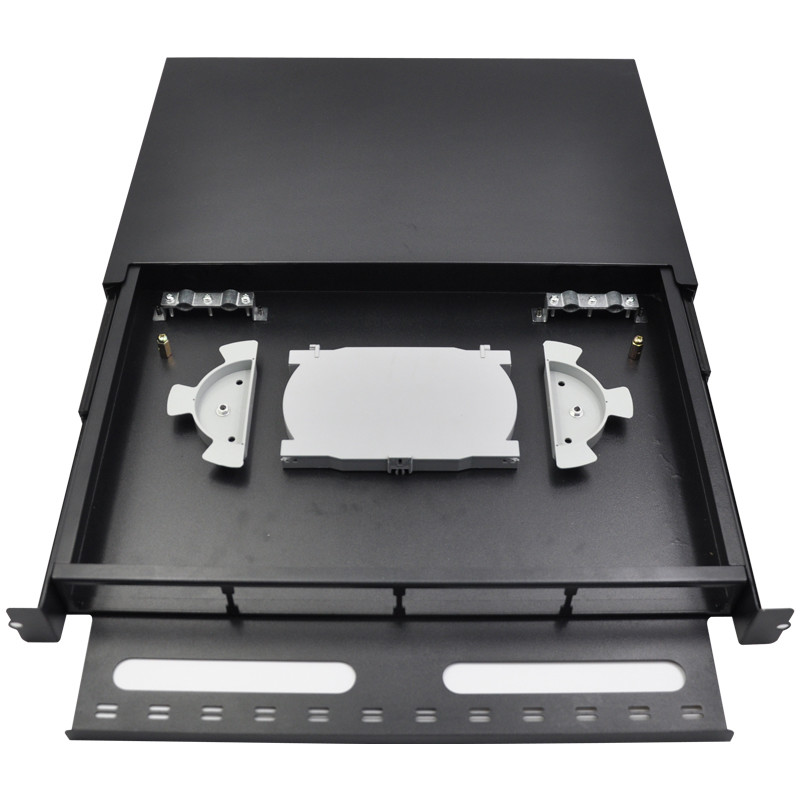 19 Inch 24 Port ODF Fiber Optic Patch Panel Termination Box Easy For ...