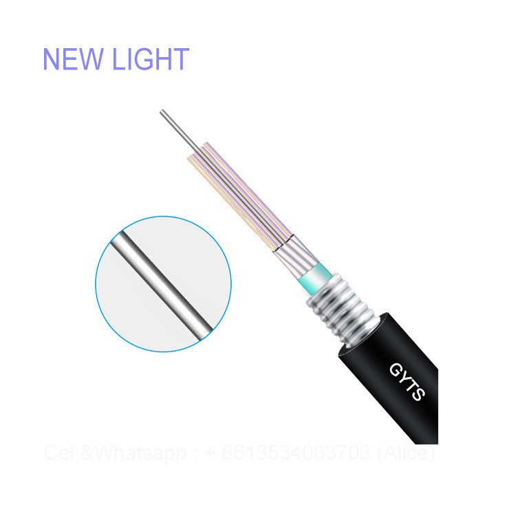 PSP Flexibility Amord Duct And Aerial Fiber Optica Cable GYTS 24 Core ...