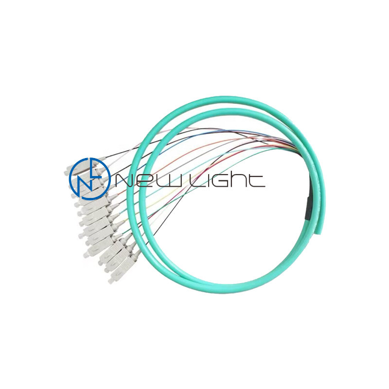 Multimode 12core Fiber Optic Splicing Pigtail 0.9mm